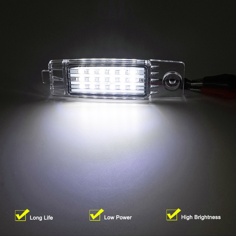 12V LED Number Plate Lamp For Toyota Harrier Hiace Highlander Kluger ...