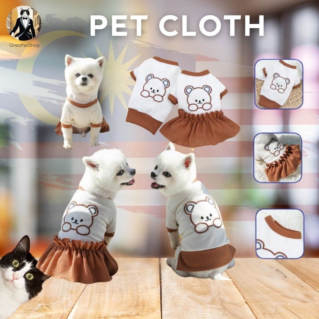 OreoPet Cute Dress Dog & Cat Baju Kucing Comel Murah Cloth Clothes ...