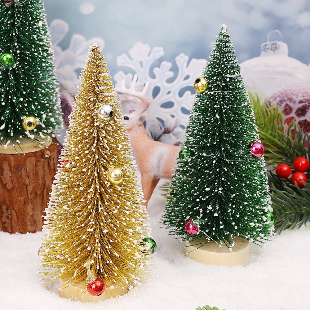 Mini Decorative Christmas Tree - Fake Pine DIY Xmas Home Tabletop Decor ...