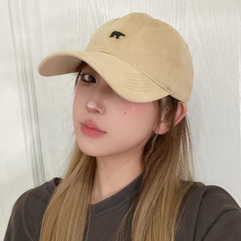 Unisex Polar Bear Baseball Cap Korean Style Show Small Facial Features ...