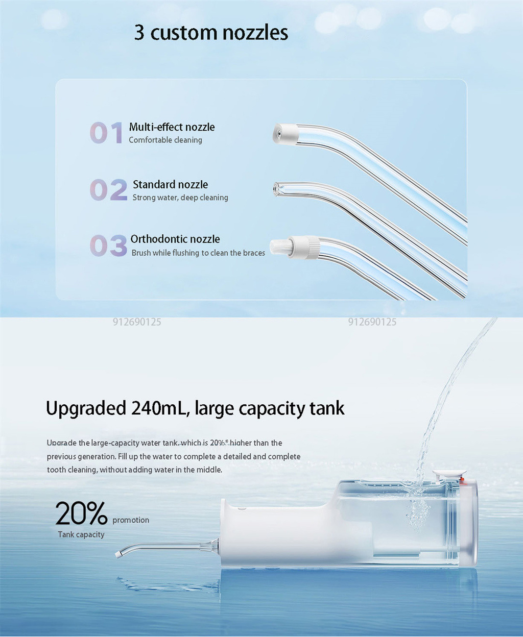 Xiaomi Mijia Oral Irrigator Portable IPX7 Dental Water Jet Floss 4 ...