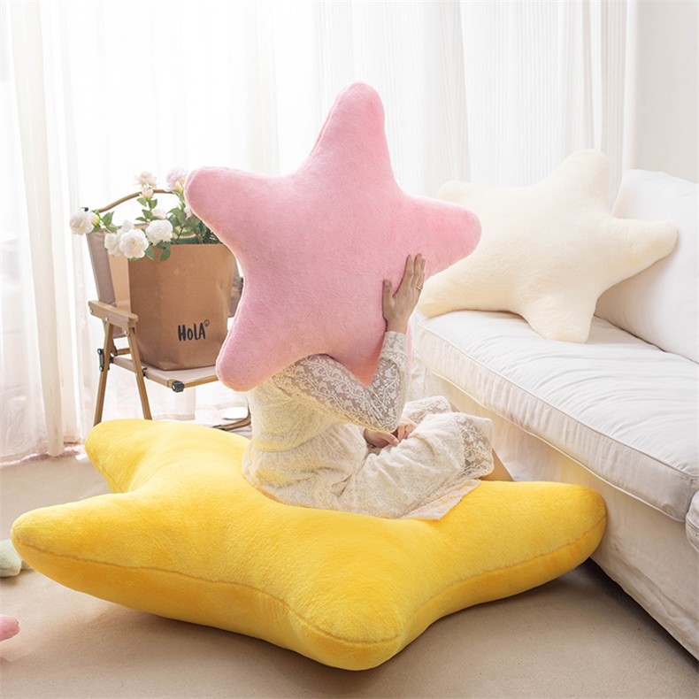 Five-Pointed Star Cushion Super Soft and Cute Pillow Star Pattern Pillow | Shopee Malaysia