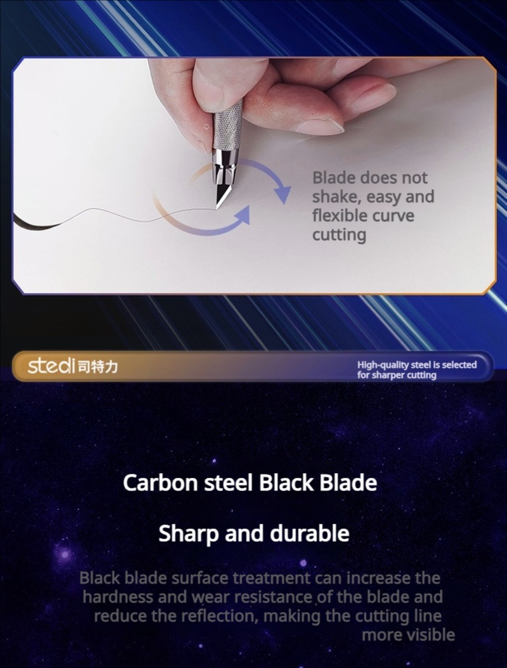 Stedi Pen Knife with Blades MS-21 for Gundam Model Carving Metal ...