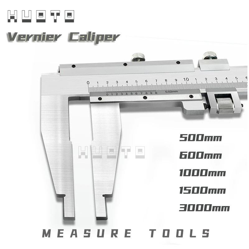 HUOTO 0-500/600/1000/1500/2000/2500/3000mm Heavy Duty Vernier Caliper ...