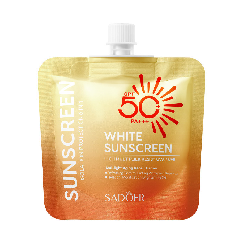 ROREC SADOER SPF50+ PA+++ Whitening Sunscreen High Multiplier Resist UVA UVB AntiLight Aging ...