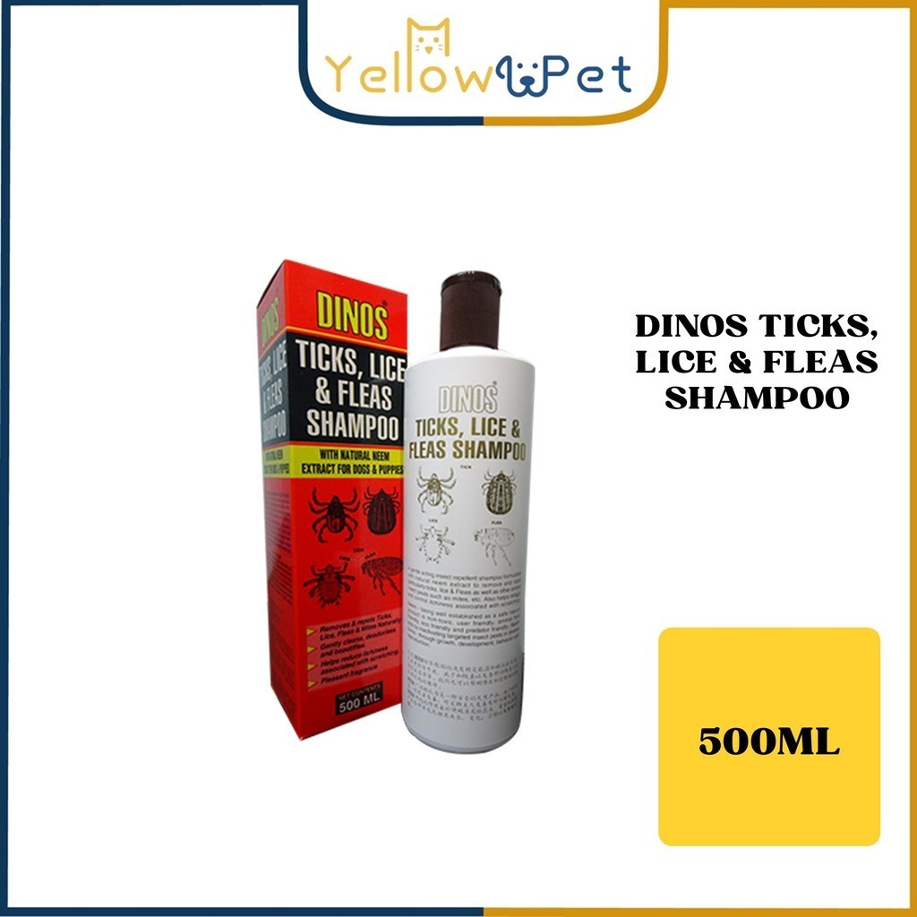 Dinos Ticks, Lice & Fleas Shampoo 500ml | Shopee Malaysia