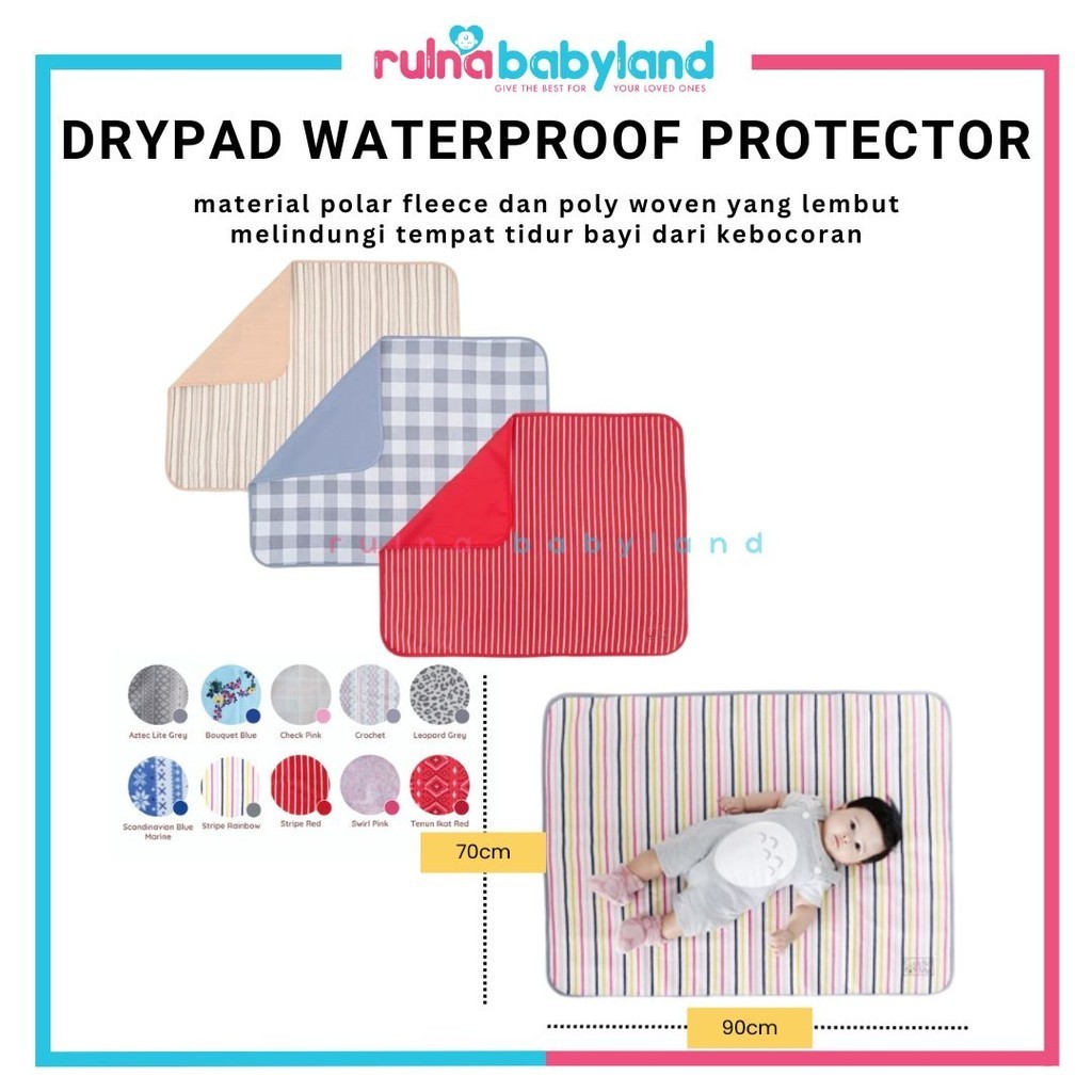 CUDDLE ME DRYPAD ALAS TILAM ANTI BOCOR AUTHENTIC WATERPROOF BEDSHEET ...