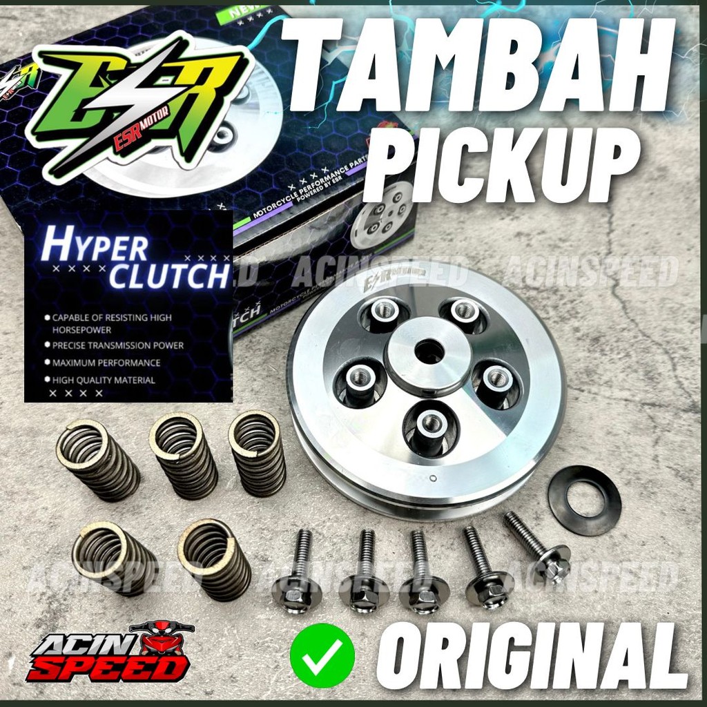 ORIGINAL ESR MOTOR HYPERCLUTCH 5 Spring/ Y15 Y16 LC135 4S V1-V8 LC135 5S Hyper Clutch Racing ...