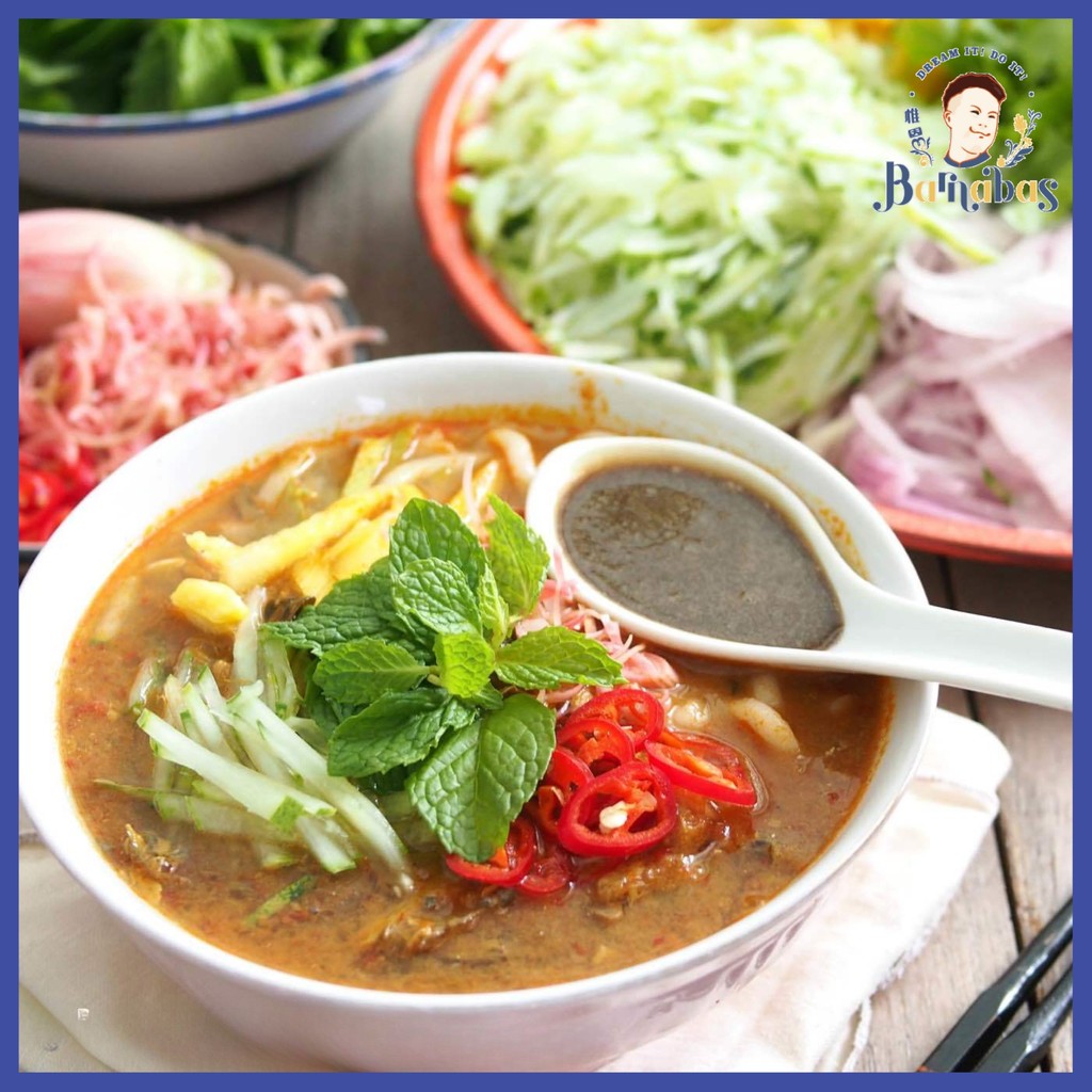 Organic Home Asam Laksa Recipe & Ingredients || 惟恩厨房- 家家独门Asam Laksa食谱 ...