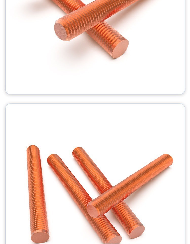 [XJC] Full Threaded Double-Headed Copper Thread Screw/Red Copper Copper ...