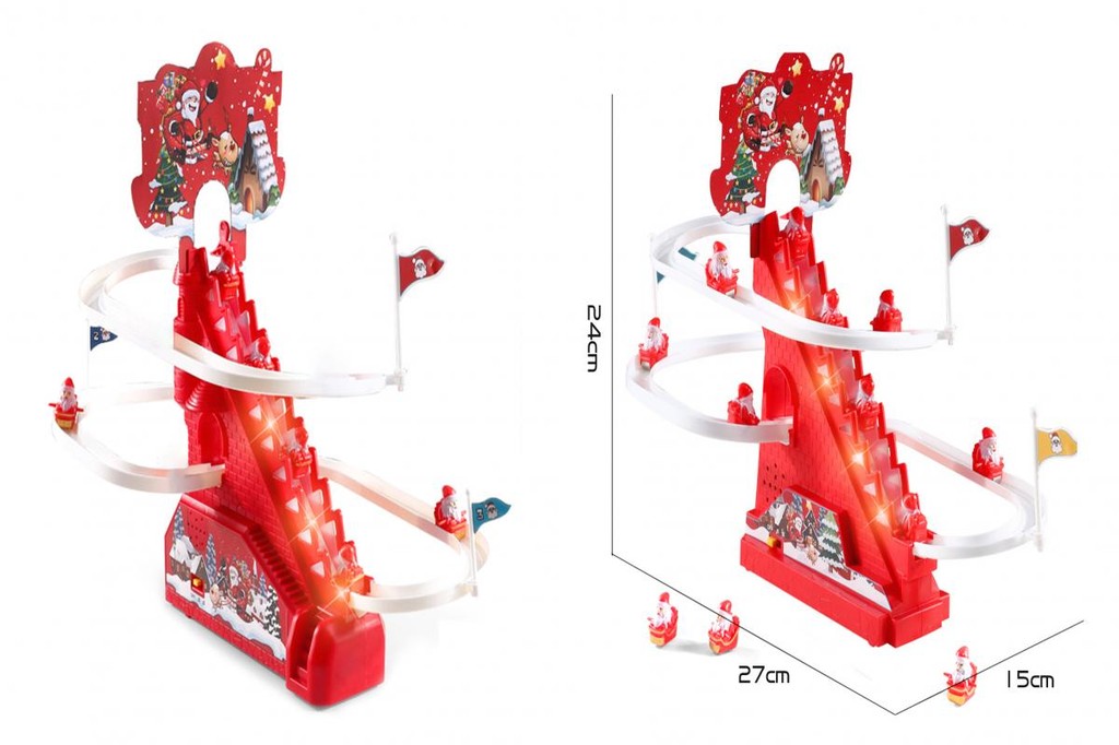 shenyoushop Cartoon Santa Climbing Toy Christmas Santa Climbing Toy ...