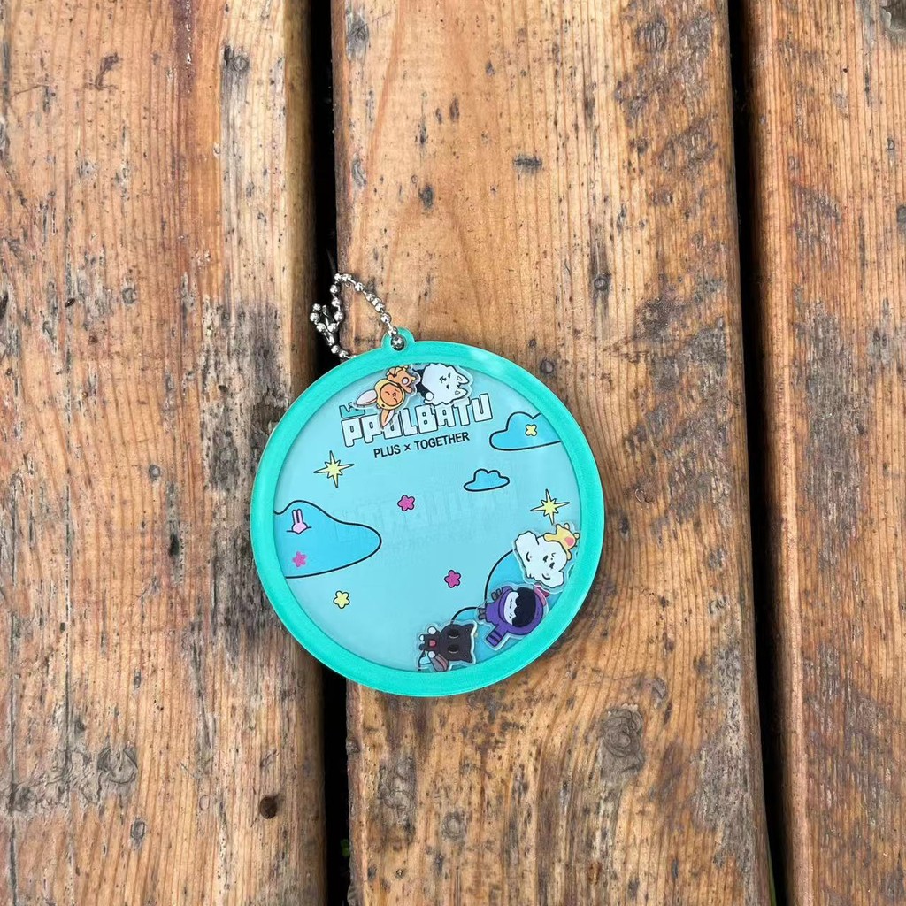 Kpop Idol TXT PPULBATU Shaker Keyring Cute Cartoon Acrylic Keychains ...