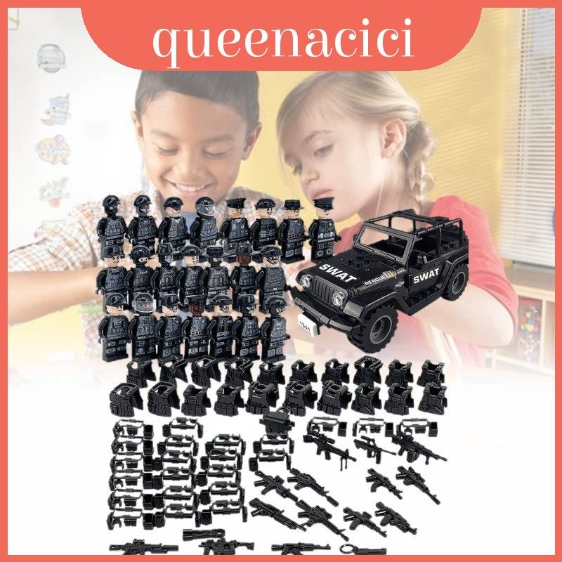 22 Of Variants Black Swat Police Action Figures Building Block Set Fun ...
