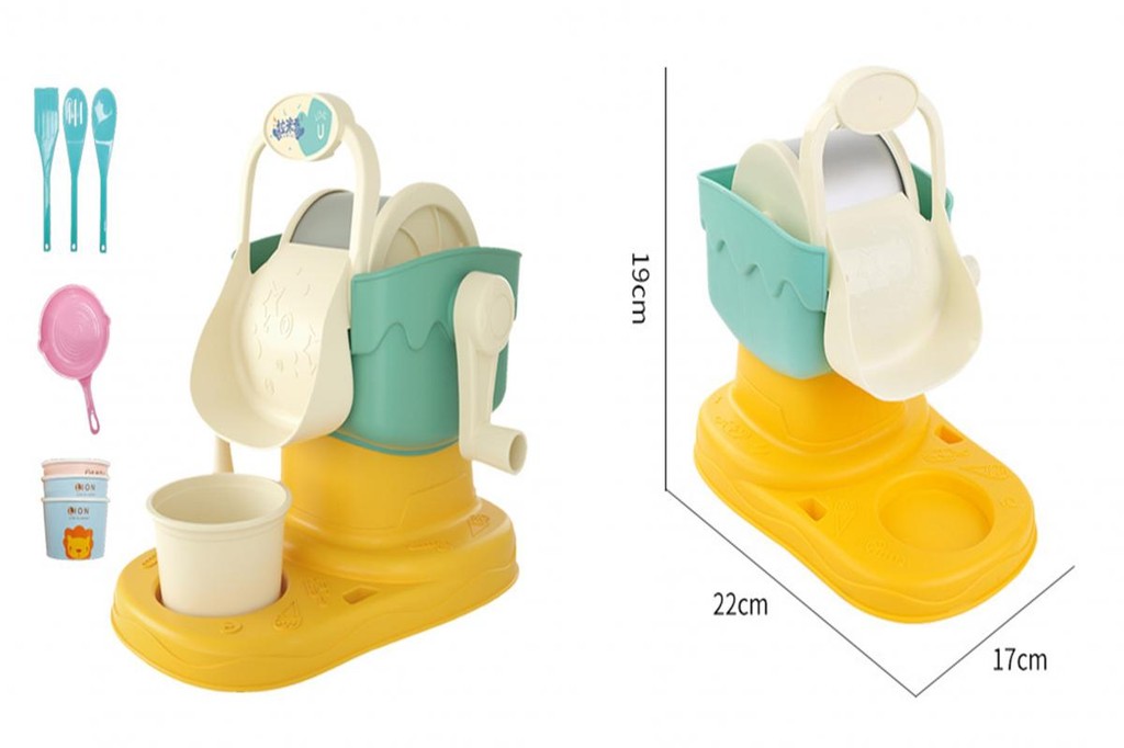 Ice Cream Maker with Cups and Utensils Diy Ice Cream Kit for Kids Fun ...