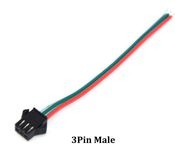 Xnbada 10pcs/lot JST SM 3Pin Connectors 3 Pin Female Male cable wire ...