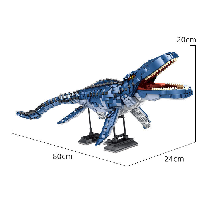 Tyrannosaurus Rex (70cm) Building Blocks 1813 Pcs Panlos Brick Dinosaur ...