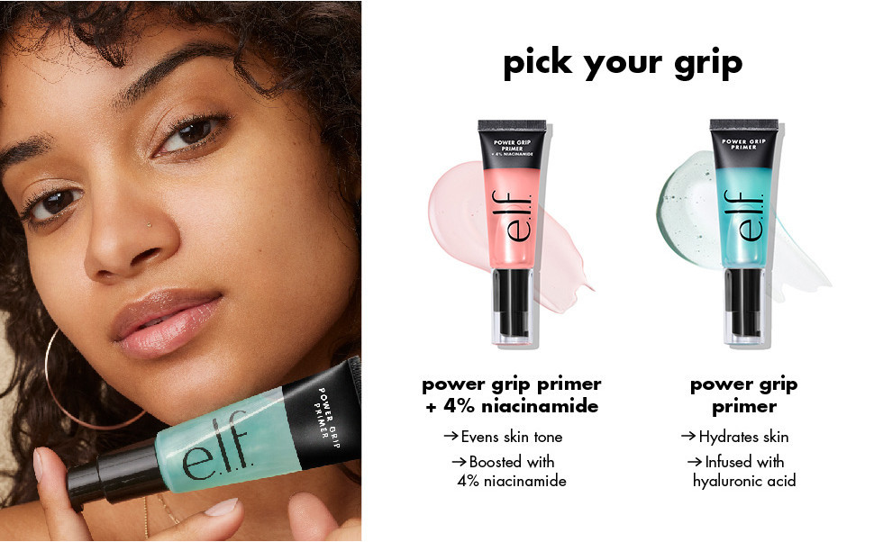 e.l.f. Power Grip Primer, Gel-Based & Hydrating Face Primer For ...