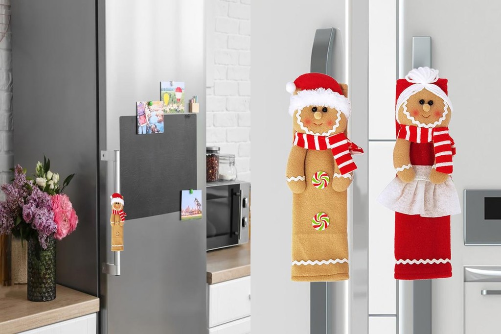SUNFA Gingerbread Man Design Handle Cover Holiday Home Accents ...