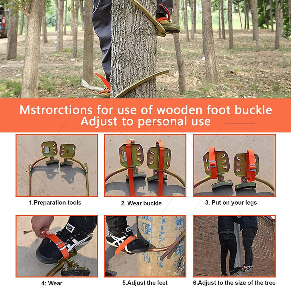 Tree Climbing Spikes Climbing Tree Fastener Wooden Pole Fastener ...