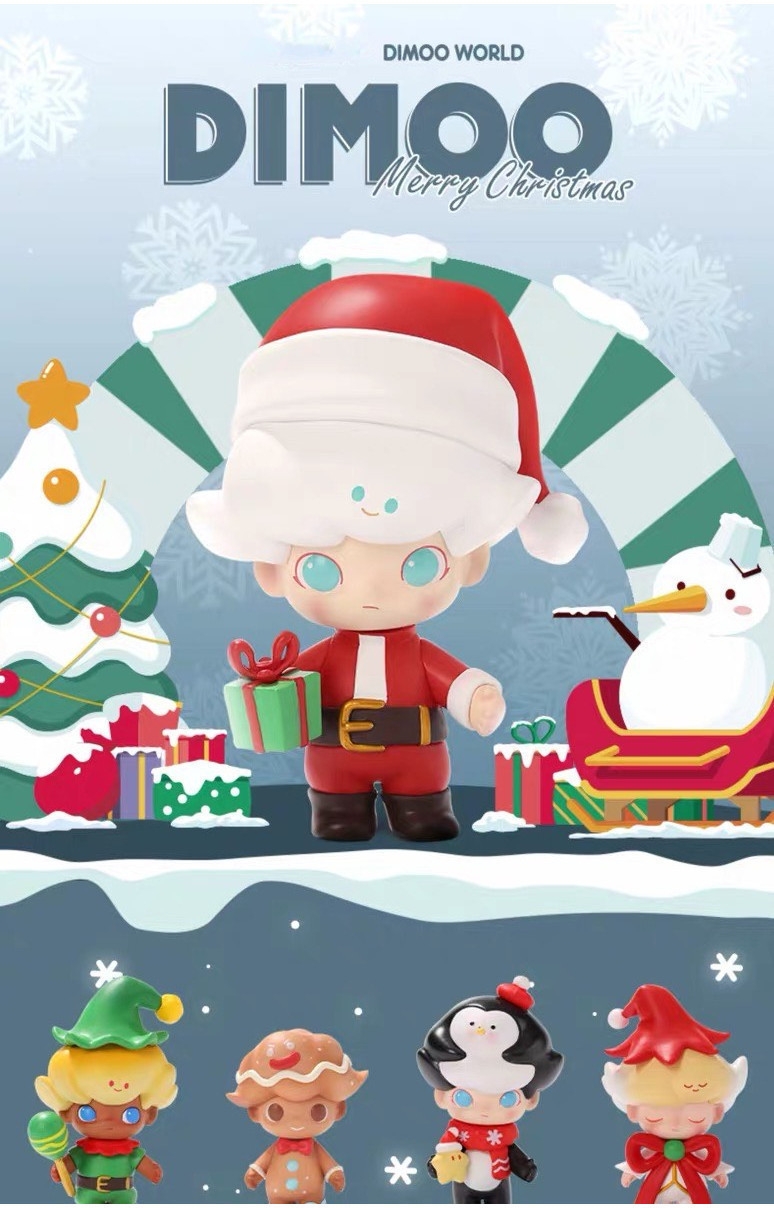 Original Pop Mart Dimoo 2019 Christmas Series Blind Box Figure Doll ...