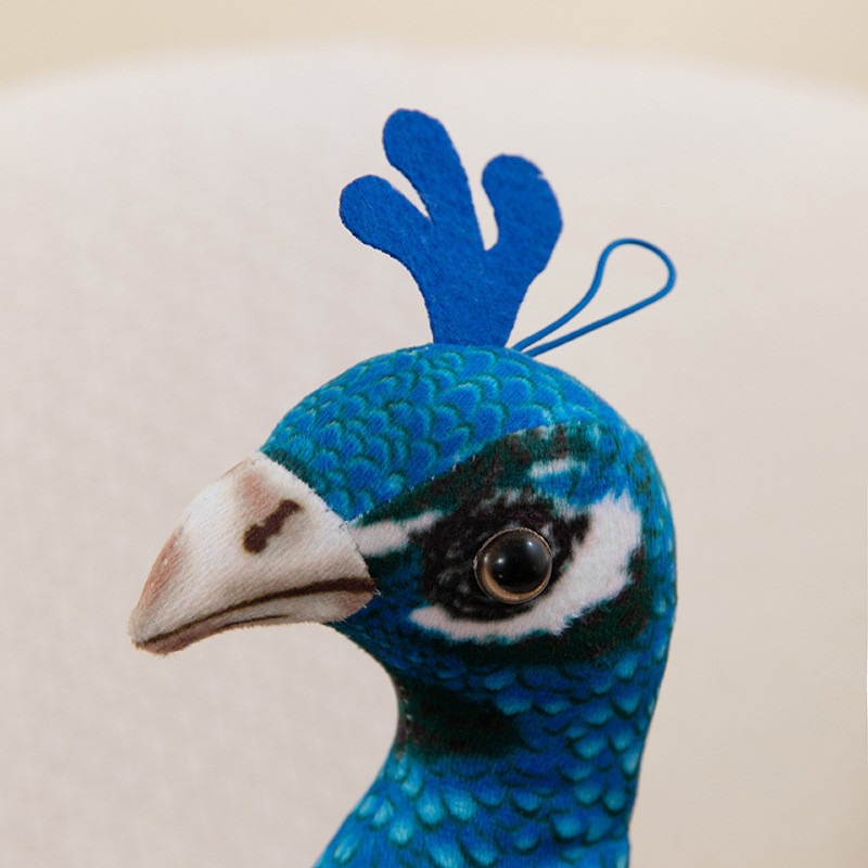 Plush Cuddly Peacock Toy Realistic Stuffed Animal Perfect Gift For ...