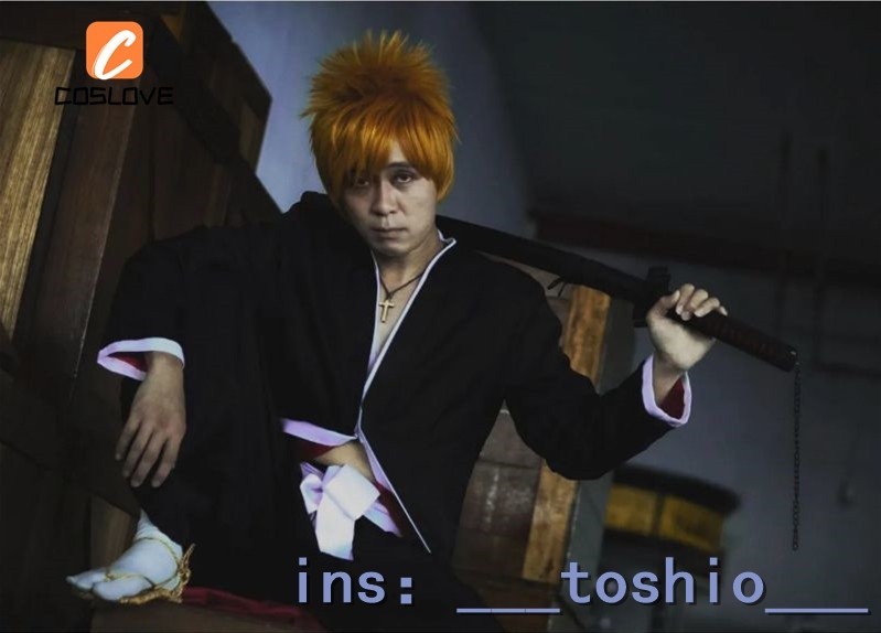 Anime Bleach Cosplay Costumes Ichigo Kurosaki Hollow Mask Men Ichigo ...