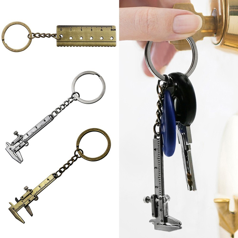 FSFO| Portable 0-4cm Mini Vernier Calipers Keychain Measuring Gauging ...