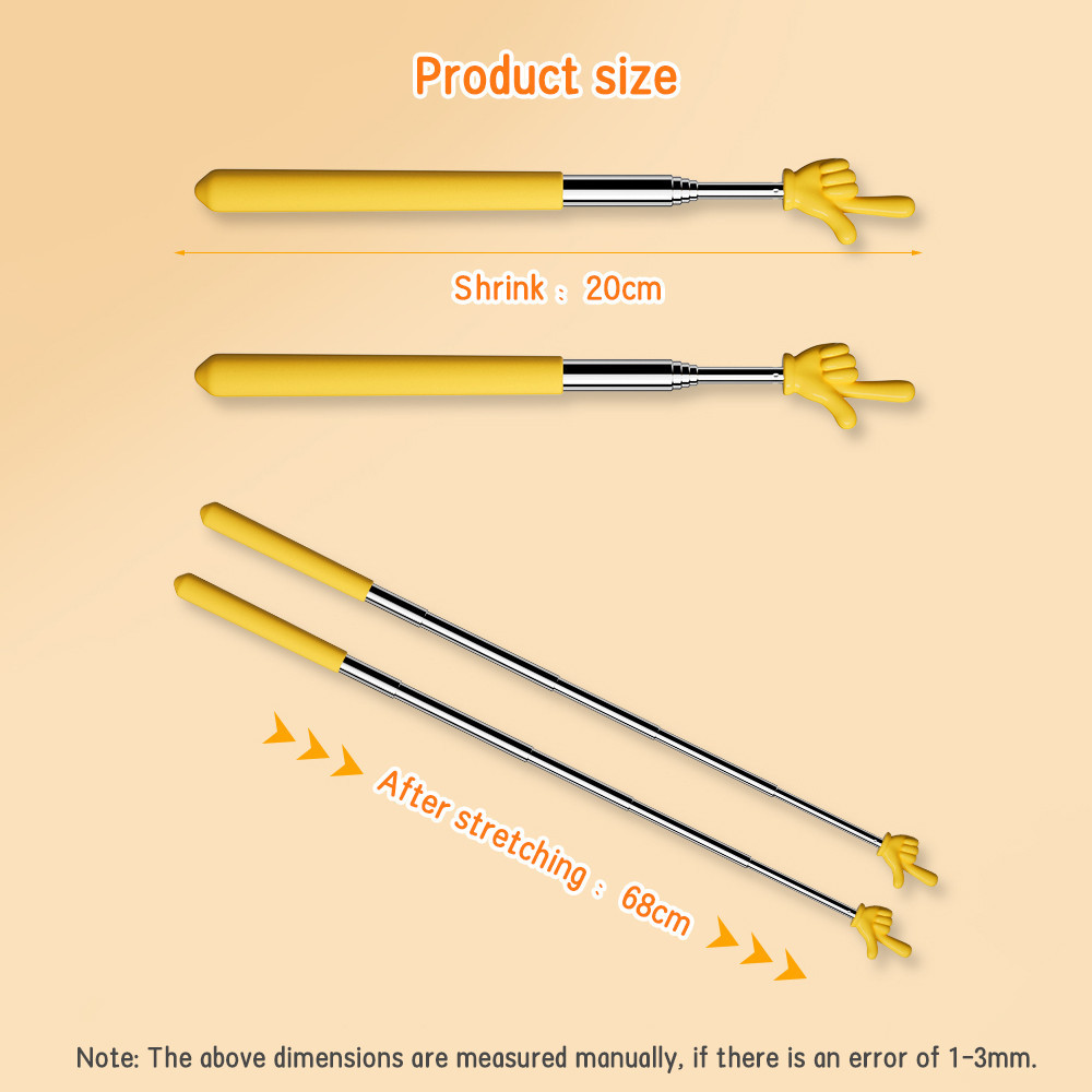 LAKOE Finger Retractable Teaching Pointer Preschool Reading Guide Stick ...