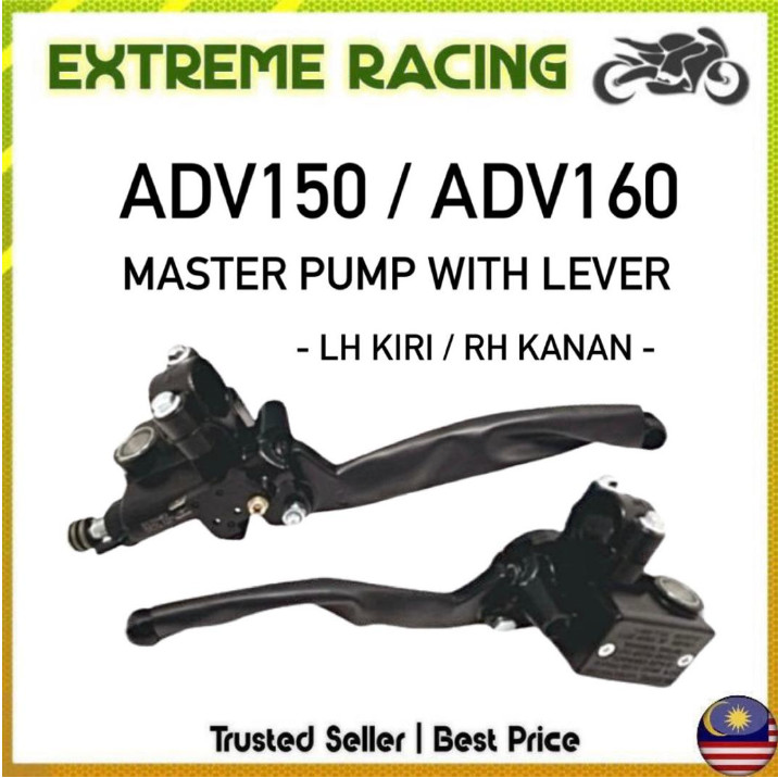 Master Pump + Lever LH Kiri / RH Kanan Disc Pump Assy Brake Brek Pump ...