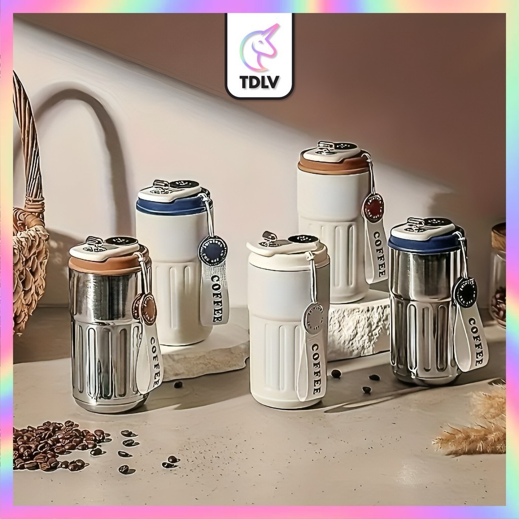 TDLV 450ml Portable Coffee Travel Mug 316 Stainless Steel Coffee ...
