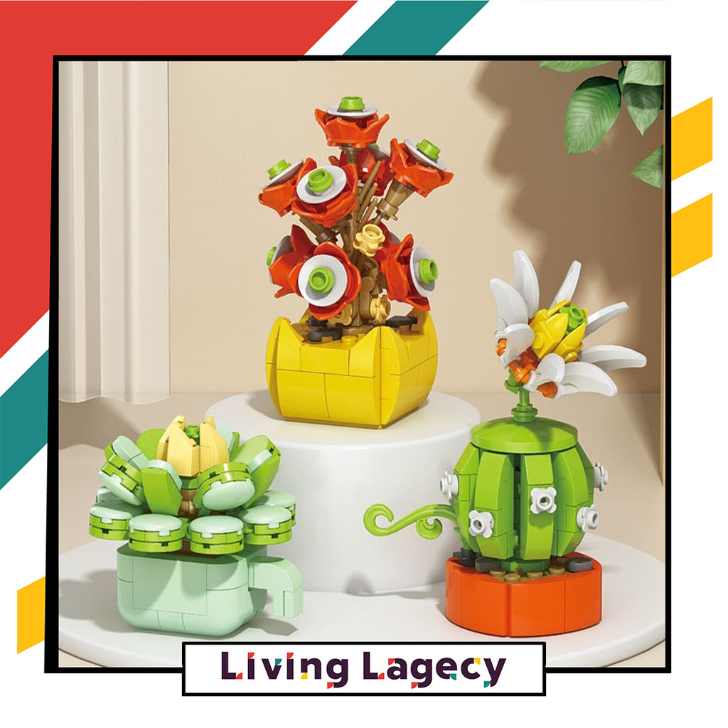LIVING LAGECY Flower Serie Flower Design Plant Flower Building Block ...