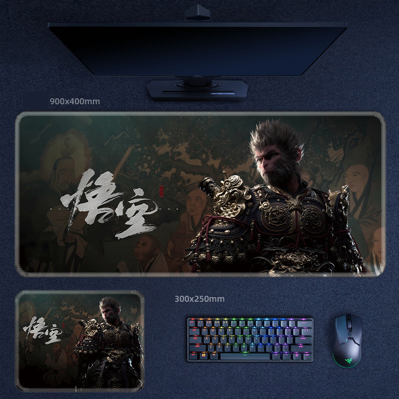 Black Myth WuKong Themed Mouse pad Ergonomic Soft Natural Rubber ...