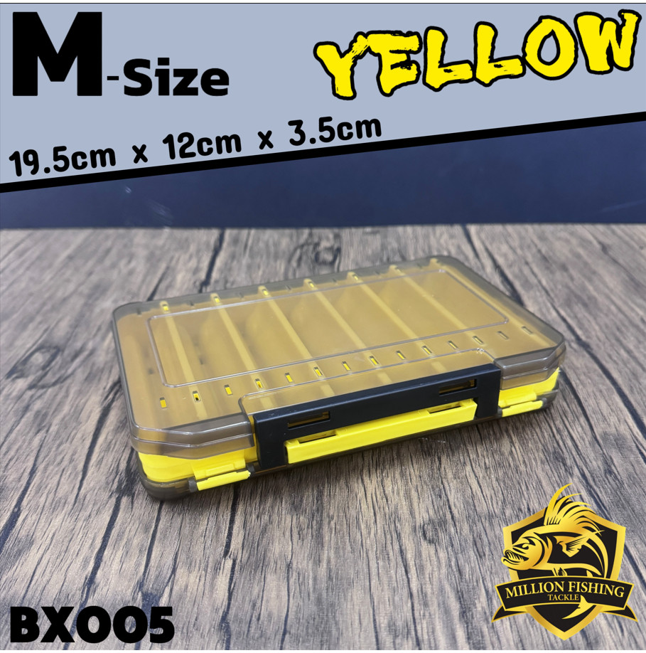 【BX005】𝐅𝐢𝐬𝐡𝐢𝐧𝐠 𝐓𝐚𝐜𝐤𝐥𝐞 𝐁𝐎𝐗 Double Side Open Lures Box Kotak Gewang Pancing Kotak Mancing 钓鱼用具盒子 ...