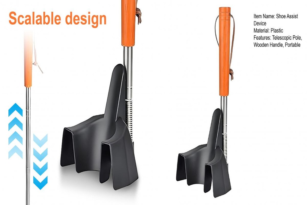 TRD Shoe Putting Aid Adjustable Shoe Horn Easy Shoe Putting Tool for ...