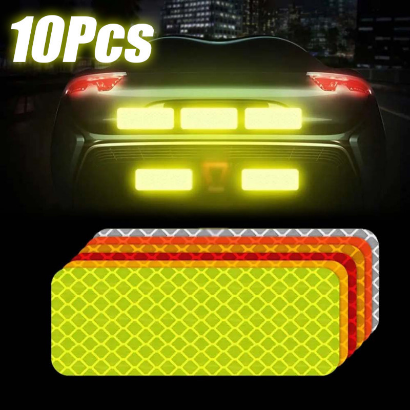 Motorcycle Helmet Reflective Stickers - Night Safety Warning Tape ...