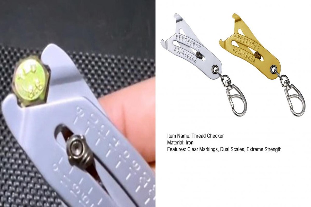 SUN_ Quick Measurement Tool Nut And Bolt Thread Checker Automotive Tool ...