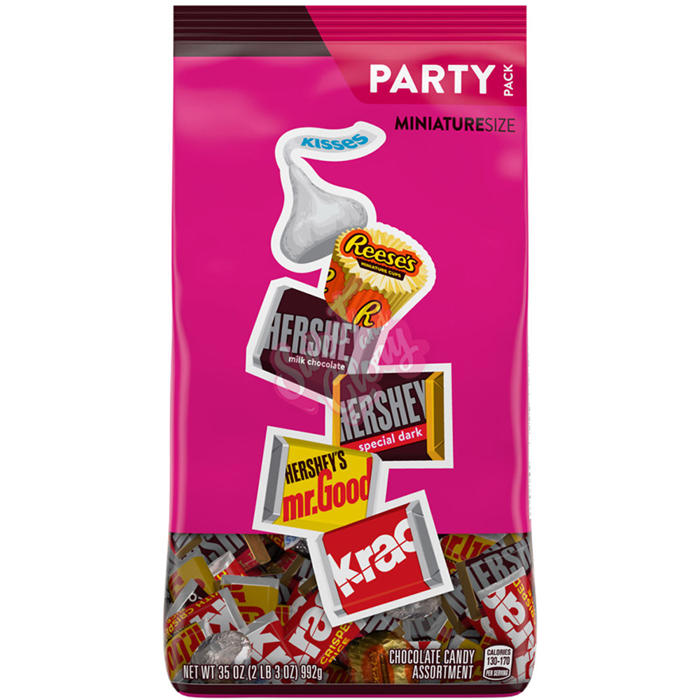 Hershey's & Reese's Chocolate Miniature Size Party Pack 992g | Shopee ...