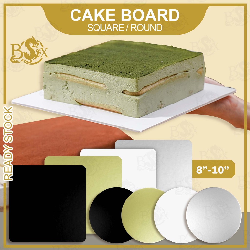 DRG Cake Board Round / Square Papan Kek Segi Empat / bulat High Quality ...