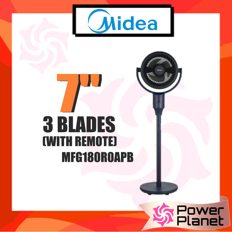 Midea 7'' MFG180M0APB Stand Circulation Fan (No Remote) / MFG180R0APB ...