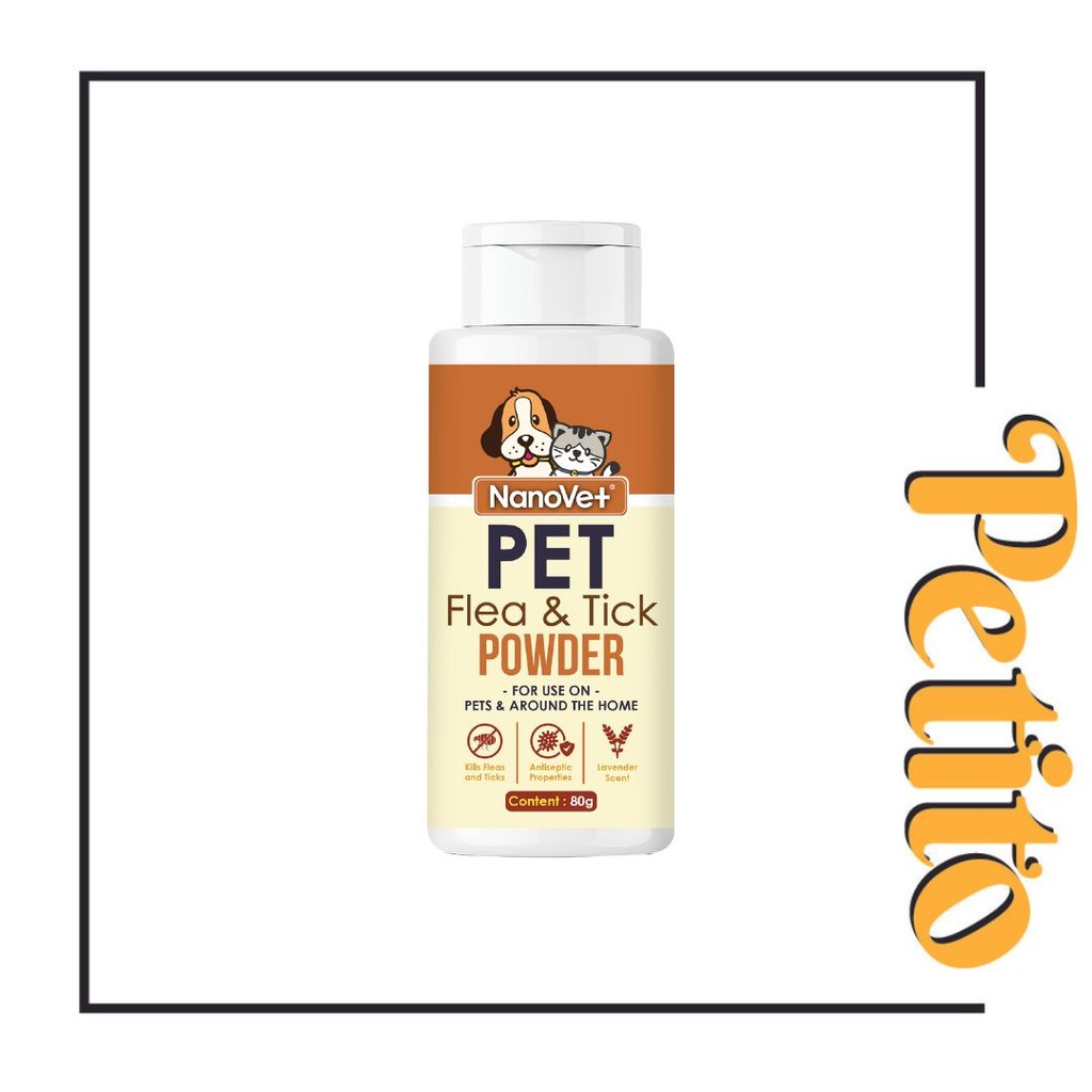 Nanovet Pet Flea & Tick Powder (80gm) | Shopee Malaysia