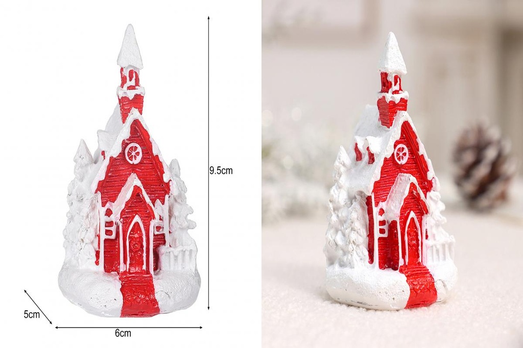 CAE| Christmas Ornaments Festive Room Accessory Miniature Resin ...