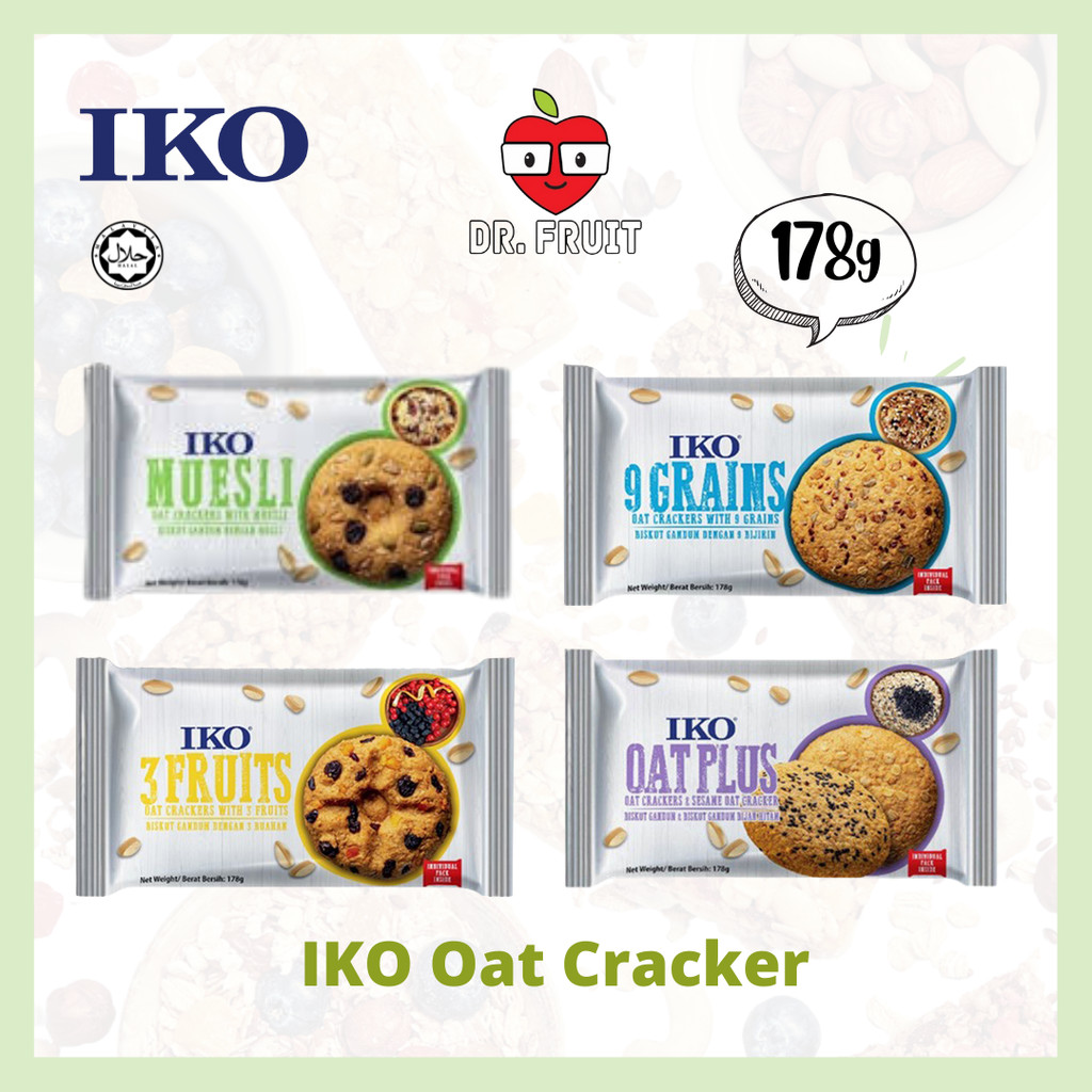 【IKO】 Oat Cracker 燕麦饼 | Biskut Gandum | DrFruit | Shopee Malaysia