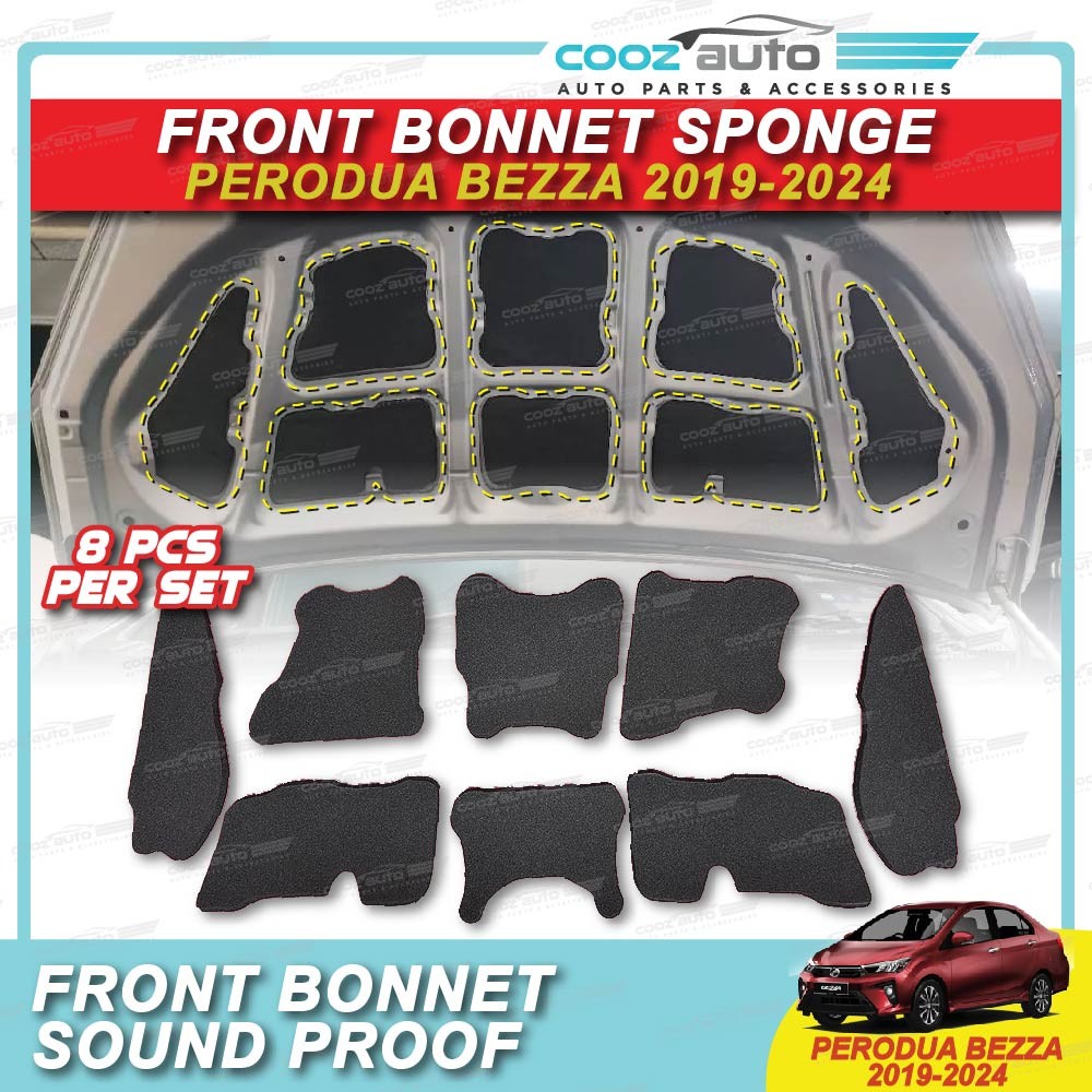 Perodua Bezza 2019 - 2025 Front Car Bonnet Sponge Sound Proof Bonnet ...