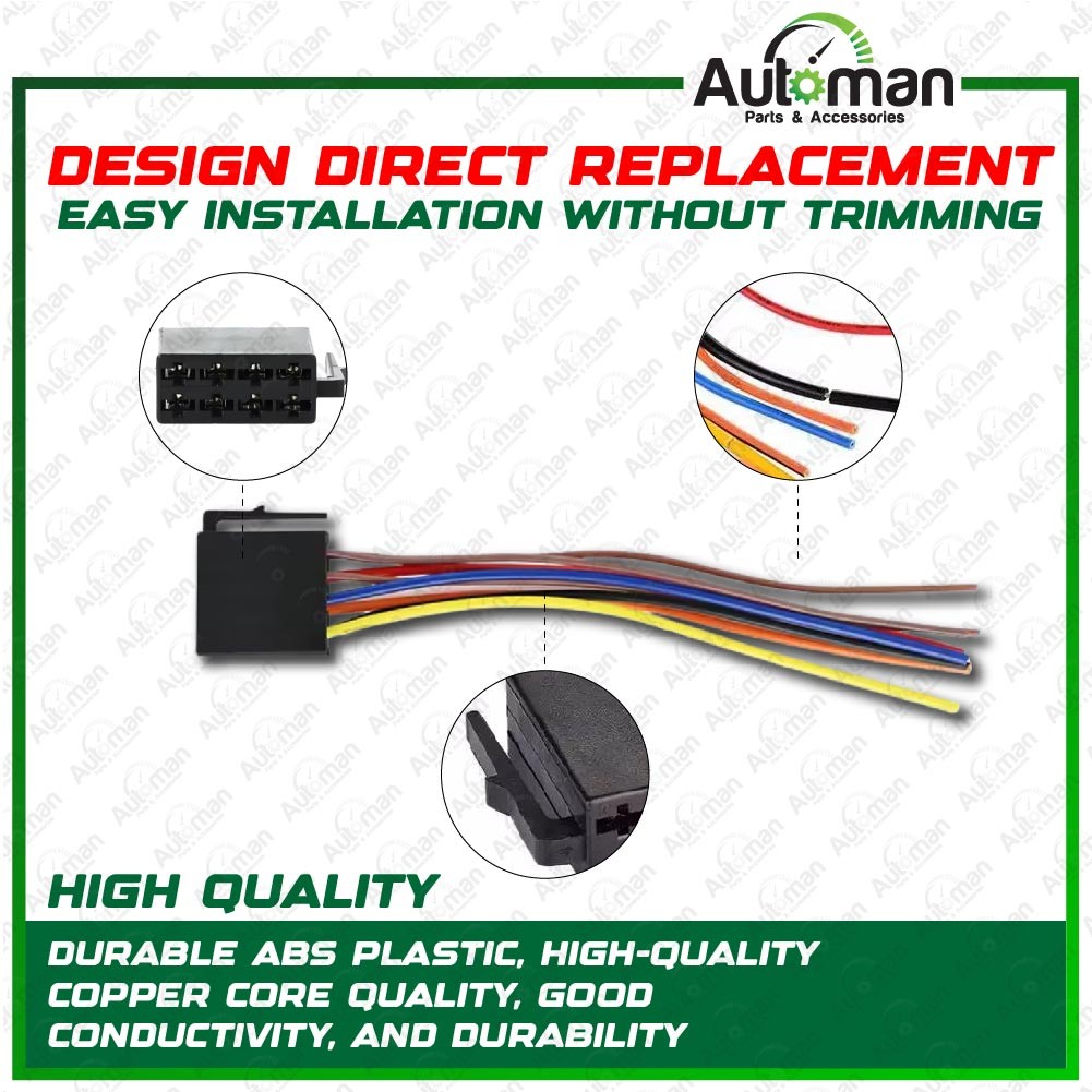 Stereo Socket Harness OEM Proton Saga BLM Persona Gen2 Waja BMW ...