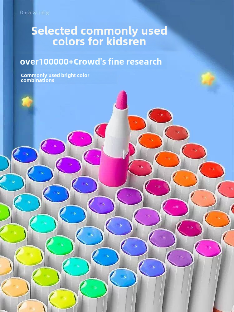 Acrylic Marker Brush Painting Brush Kindergarten Student Impervious ...