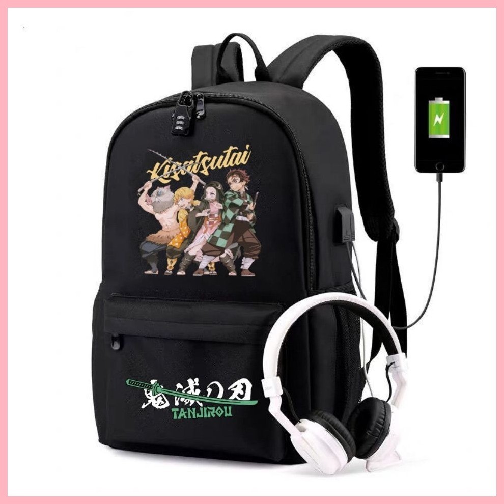 Backpack Schoolbag Demon Slayer Tokitou Muichirou Demon Slayer ...