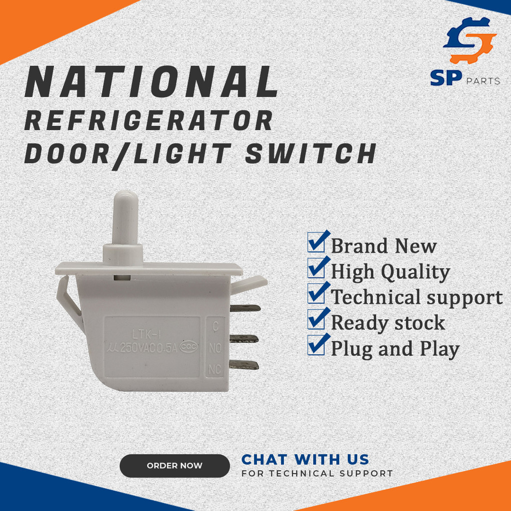 NATIONAL REFRIGERATOR DOOR/LIGHT SWITCH 3 PIN | Shopee Malaysia