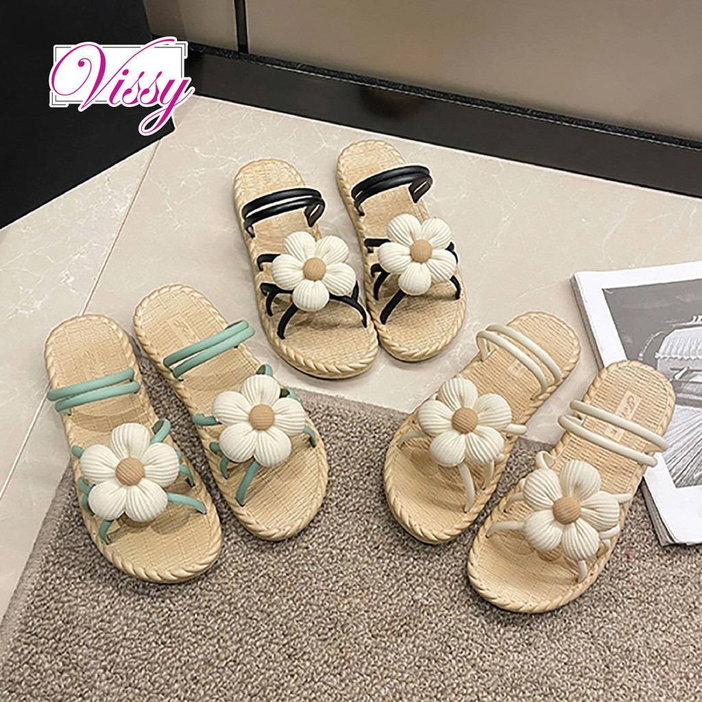 Vissy Women Wanita Sandals Selipar Kasut Shoe 0053-LS – 3 Colors ...