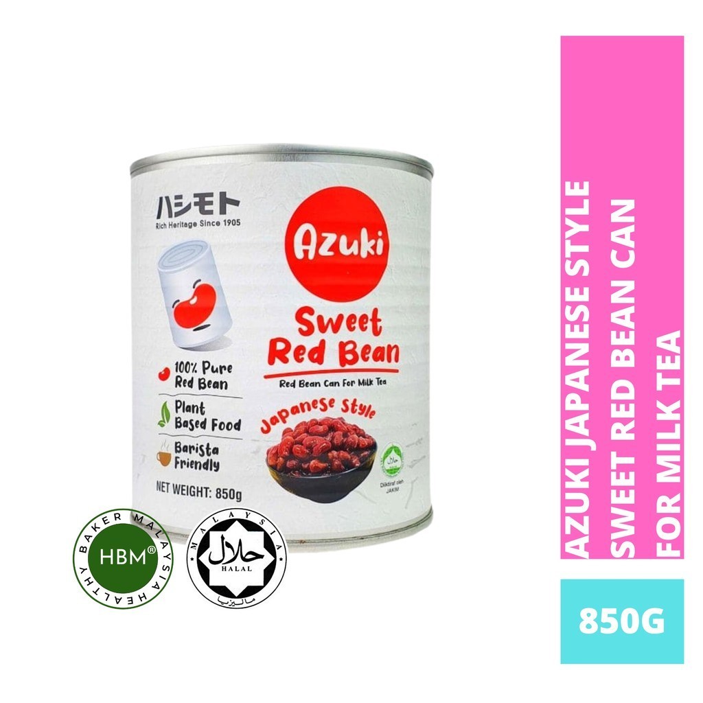 Azuki Japanese Style Sweet Red Bean Can for Milk Tea 850GM | Shopee ...