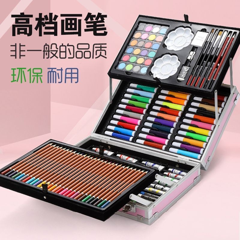 Children Painting Set Watercolor Pen Painting Tool Pen Crayon Oil ...